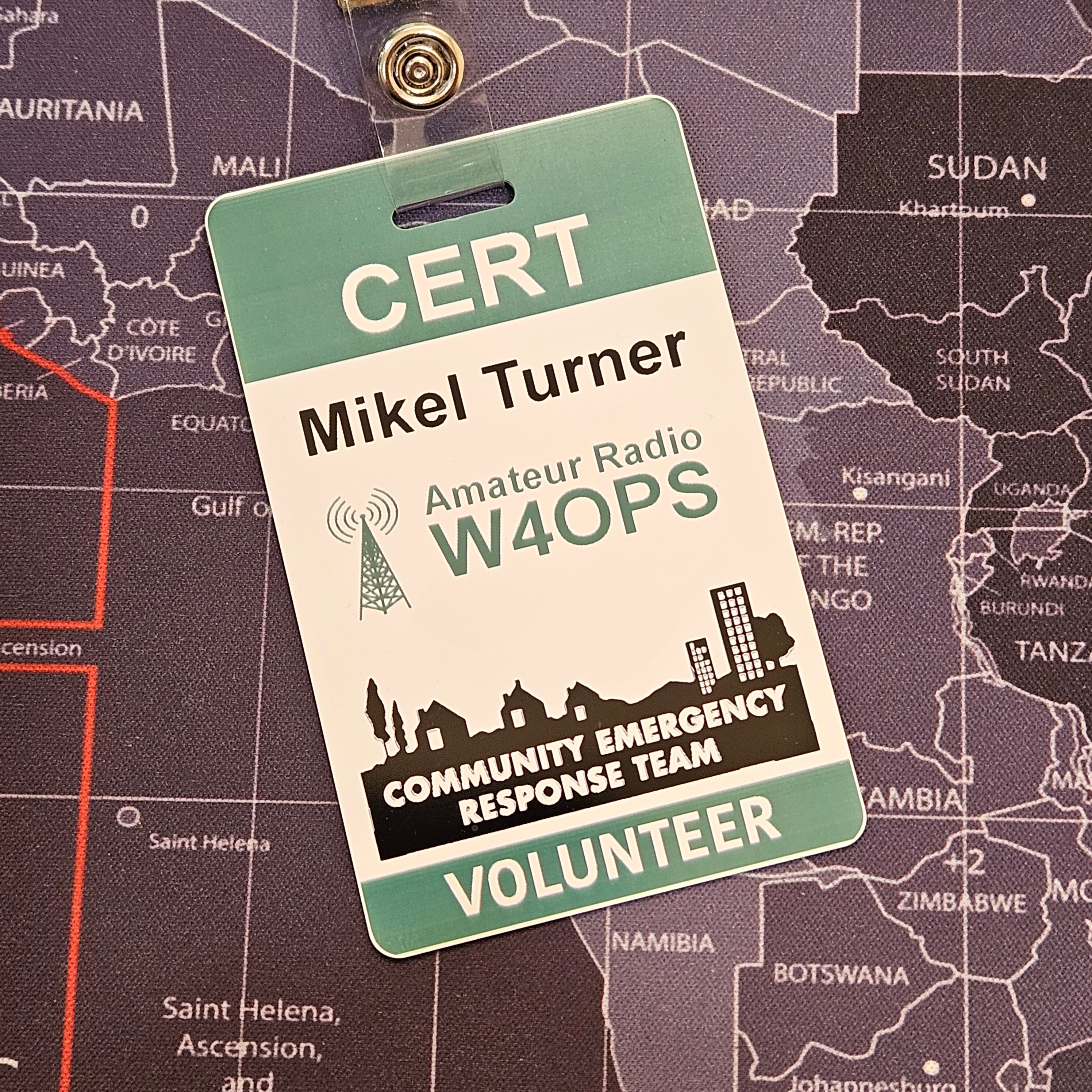 CERT Ham Radio Call Sign Badge, CERT Badge, Community Emergency ...