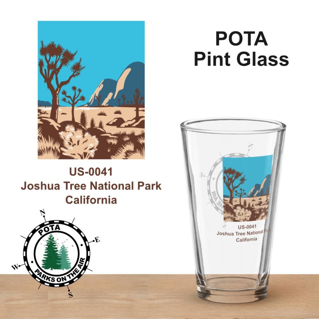Joshua Tree National Park Pint Glass, POTA Collectors Series - Etsy