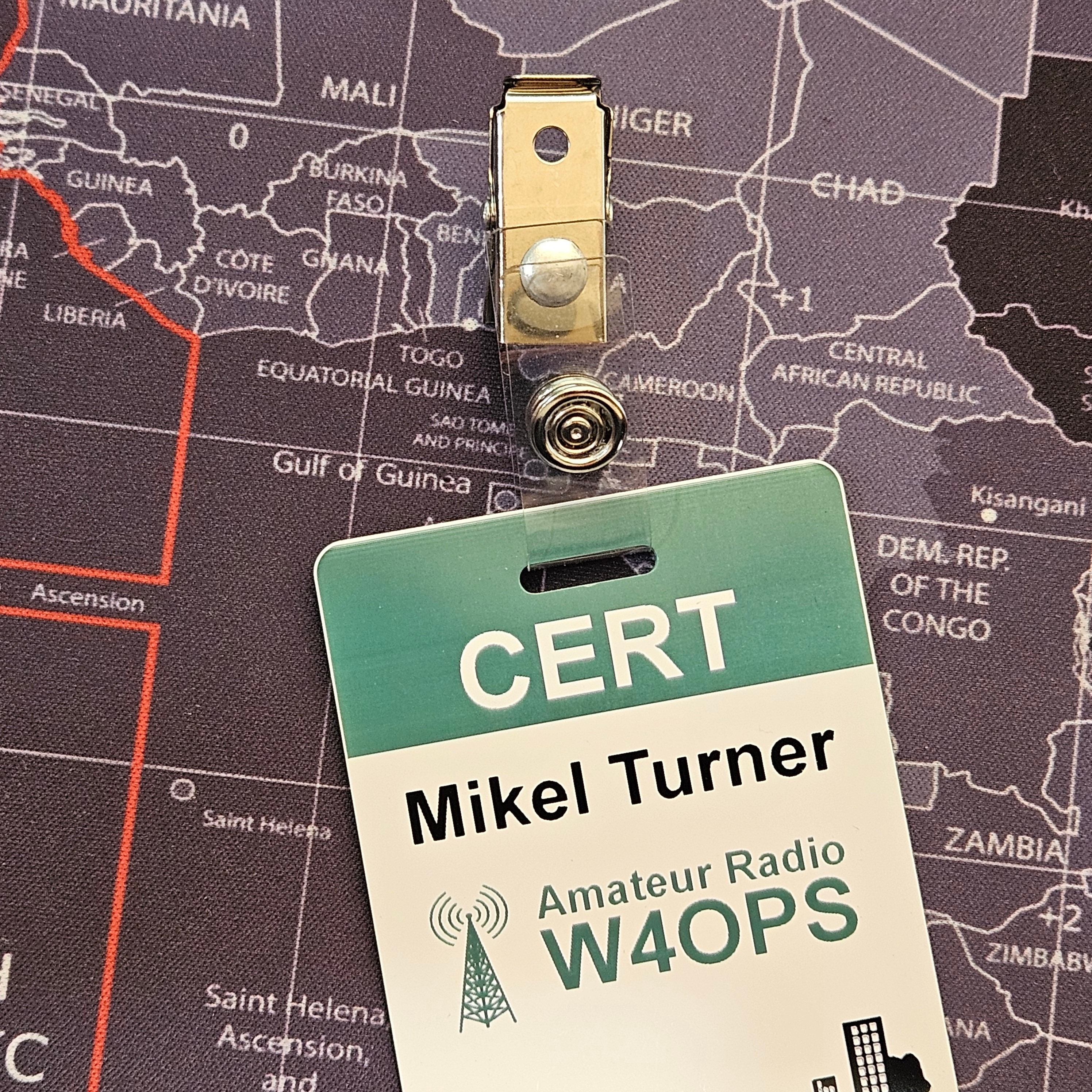 CERT Ham Radio Call Sign Badge, CERT Badge, Community Emergency ...