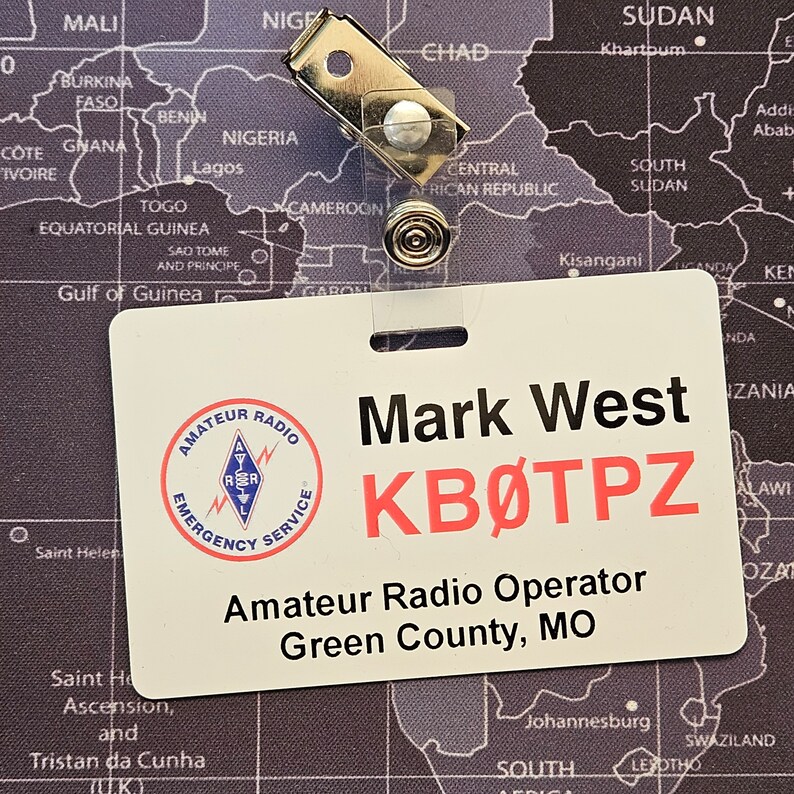 ARES Ham Radio Call Sign Badge, ARES Badge, Ham Radio Badge, Amateur ...