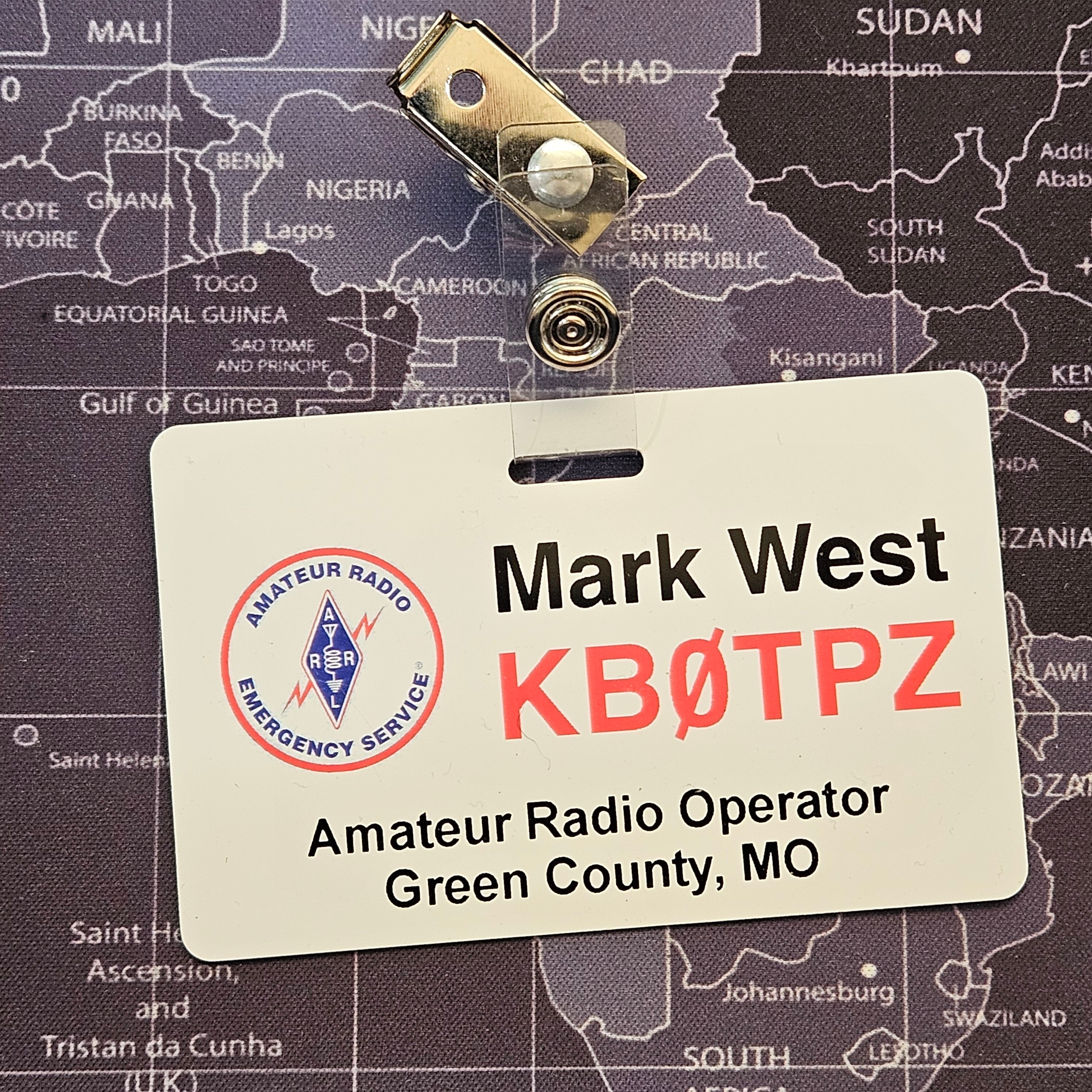 ARES Ham Radio Call Sign Badge, ARES Badge, Ham Radio Badge, Amateur ...