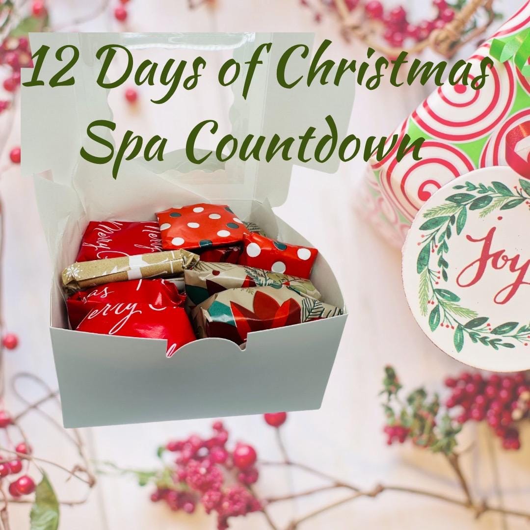 12 Days of Christmas Spa Gift Countdown - Etsy