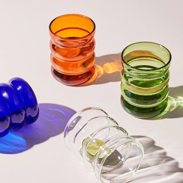 Colored Glassware - Etsy
