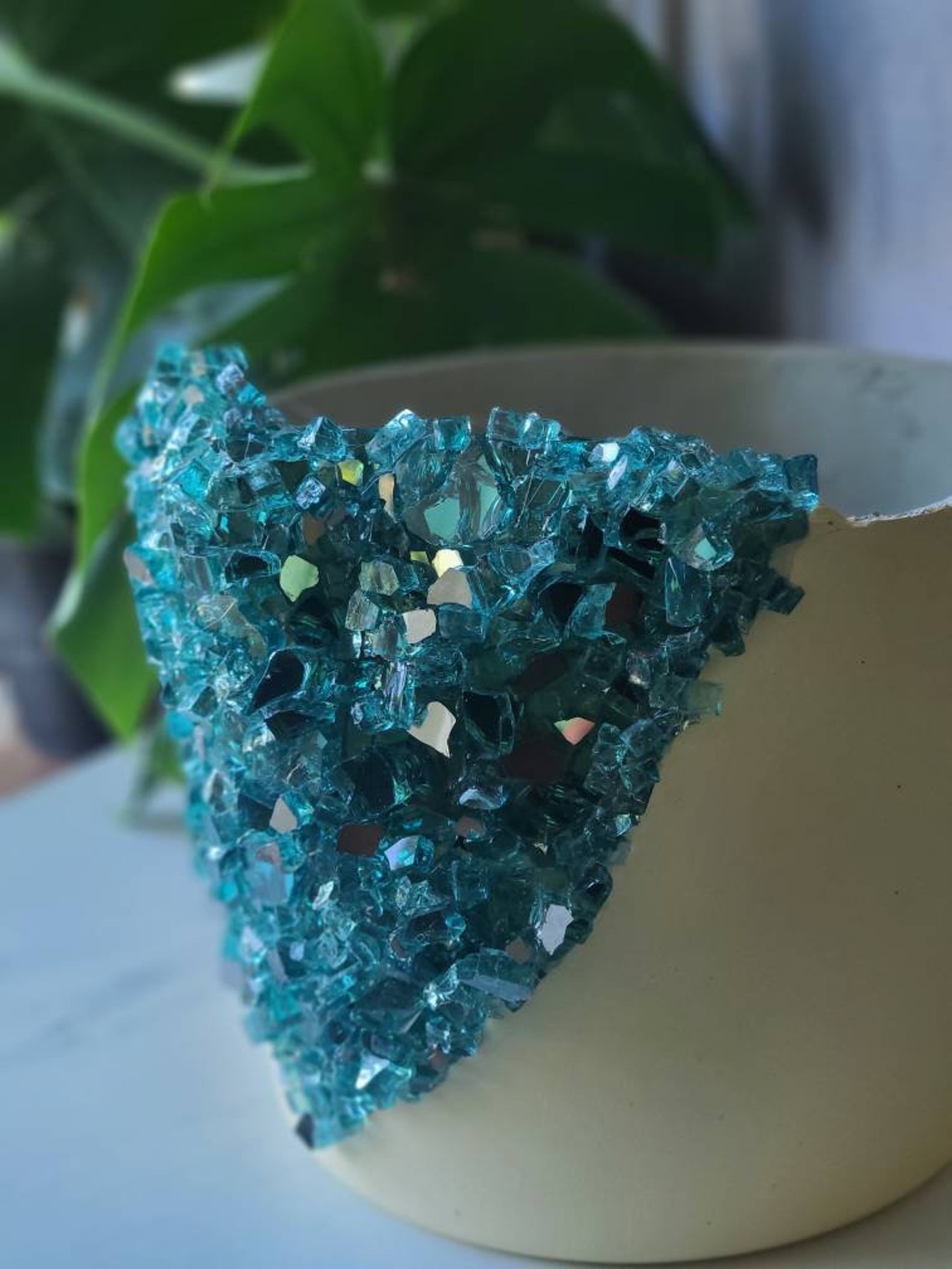 8 Inch Geode Pot Large Geode Pot 8 Inch Pot Large House - Etsy