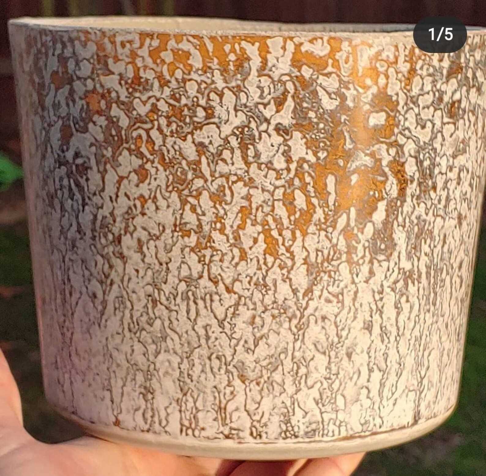 8 Inch Pot Granite Planter Speckled Pot Large Planter - Etsy