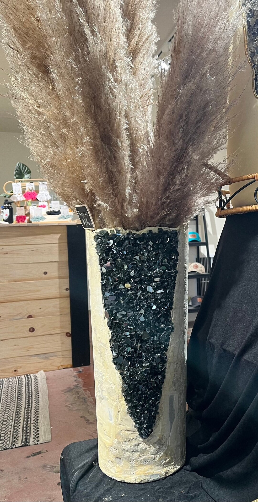 12 Inch Geode - Geode Pot - Dried Flowers - Vase - Tall Vase - Crystal ...