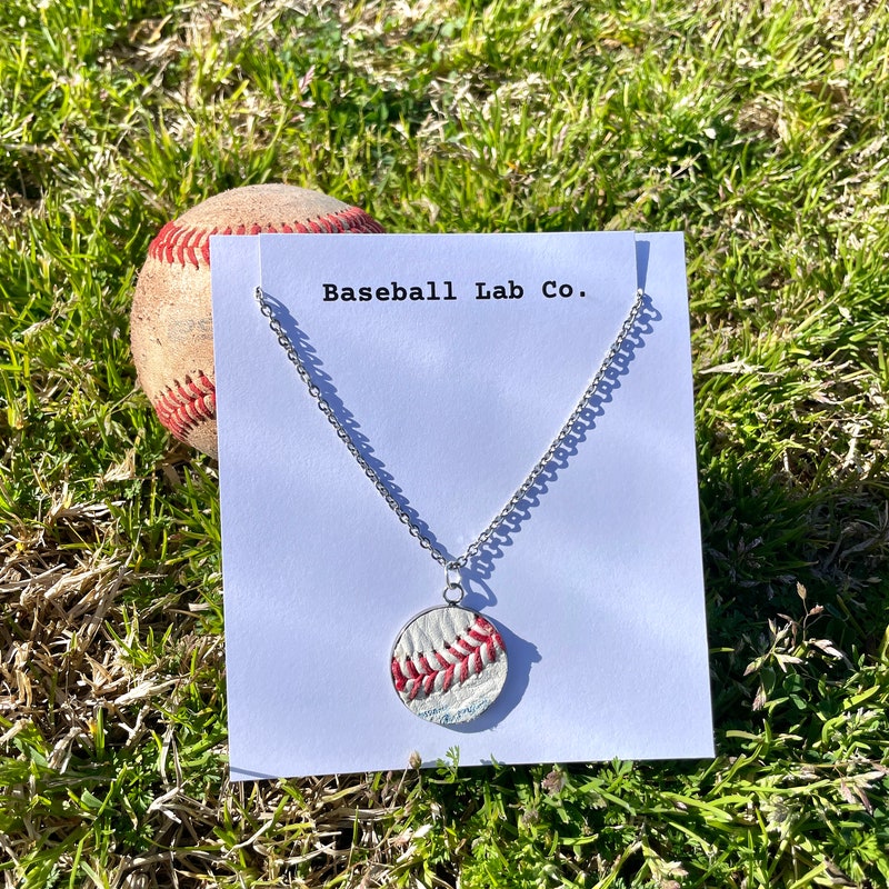 Baseball Necklace - Etsy