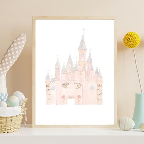 Fairy Castle Nursery Printable Artwork Original Design - Etsy