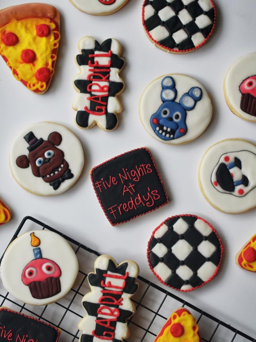DOZEN (12) Five Nights at Freddy's Sugar Cookies - Etsy
