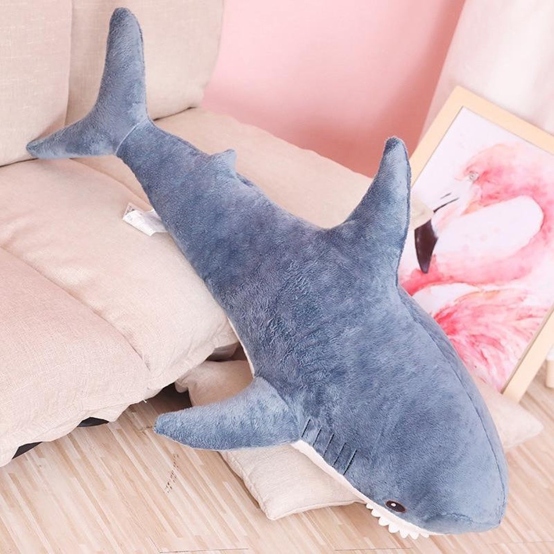 Massive Blue Shark Plush Toy 100cm 39.5 Inches | Etsy
