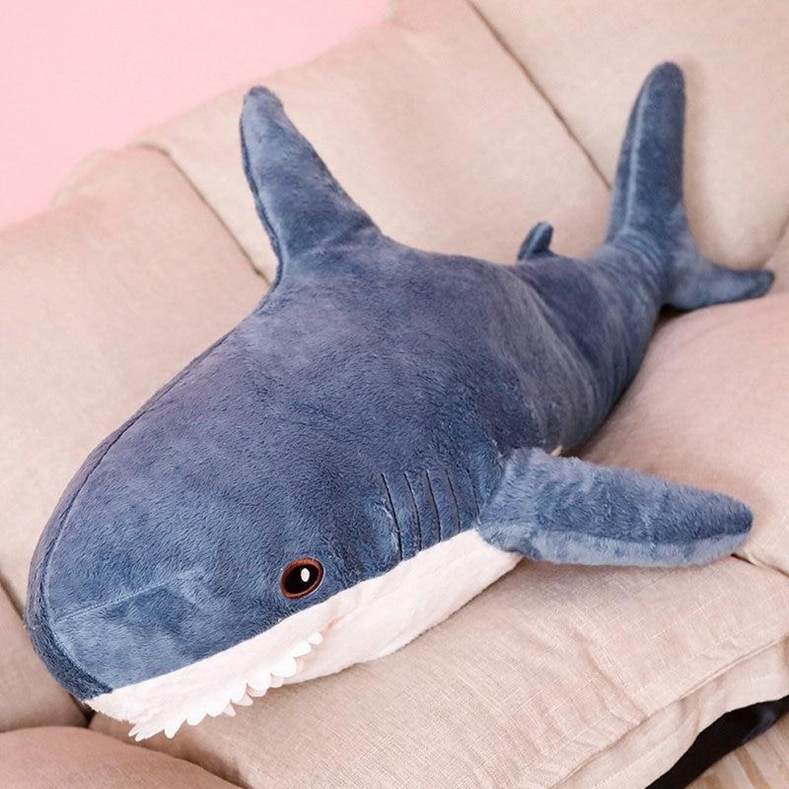 Massive Blue Shark Plush Toy 100cm 39.5 Inches | Etsy