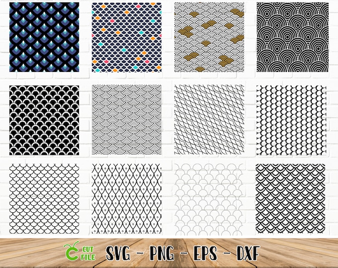 Mermaid Scales Svg , Fish Scales Svg , Clipart , Mermaid Pattern ...
