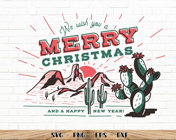 Desert Christmas SVG / Cactus Christmas / Cricut Design / Png | Etsy