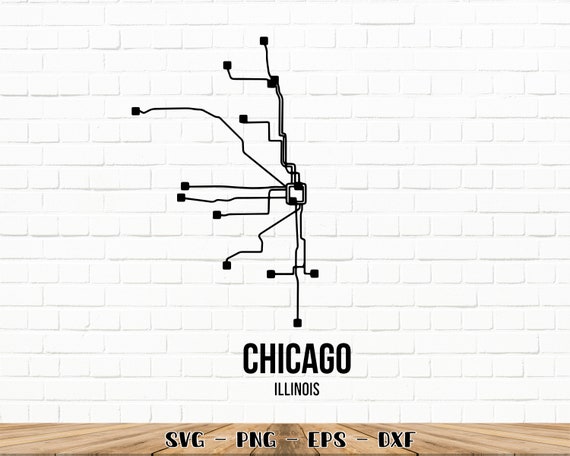 Chicago Illinois Subway SVG / Cricut / Sublimation / Png / | Etsy