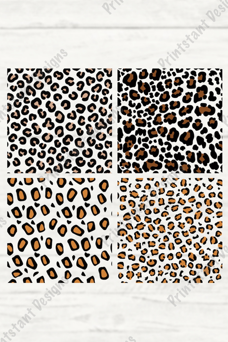 Leopard & Cheetah Print Pattern SVG / Seamless / Cricut Design / Png ...