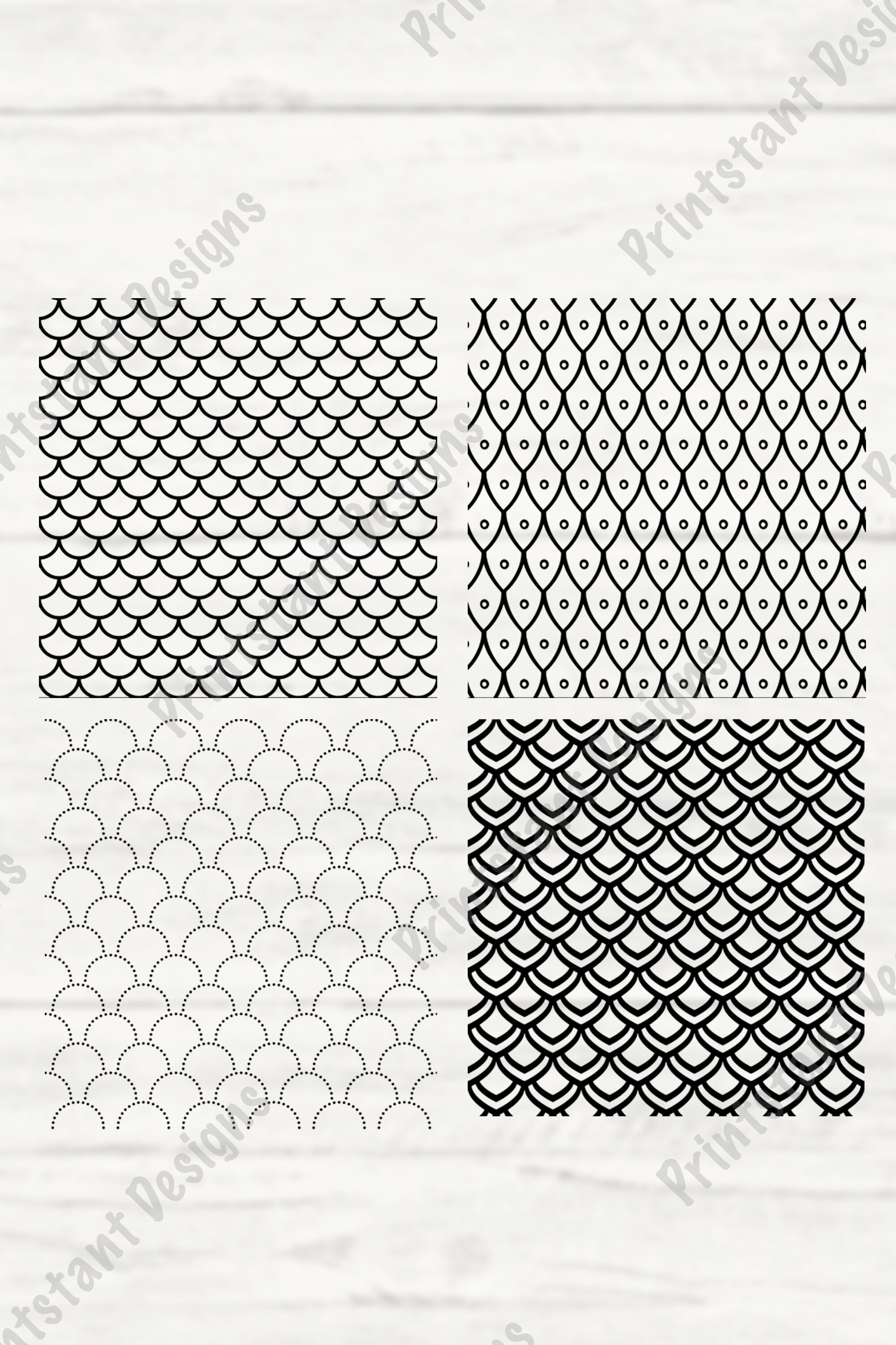 Mermaid Scales SVG / Fish Scales / Dragon Scales / Seamless / Cricut ...