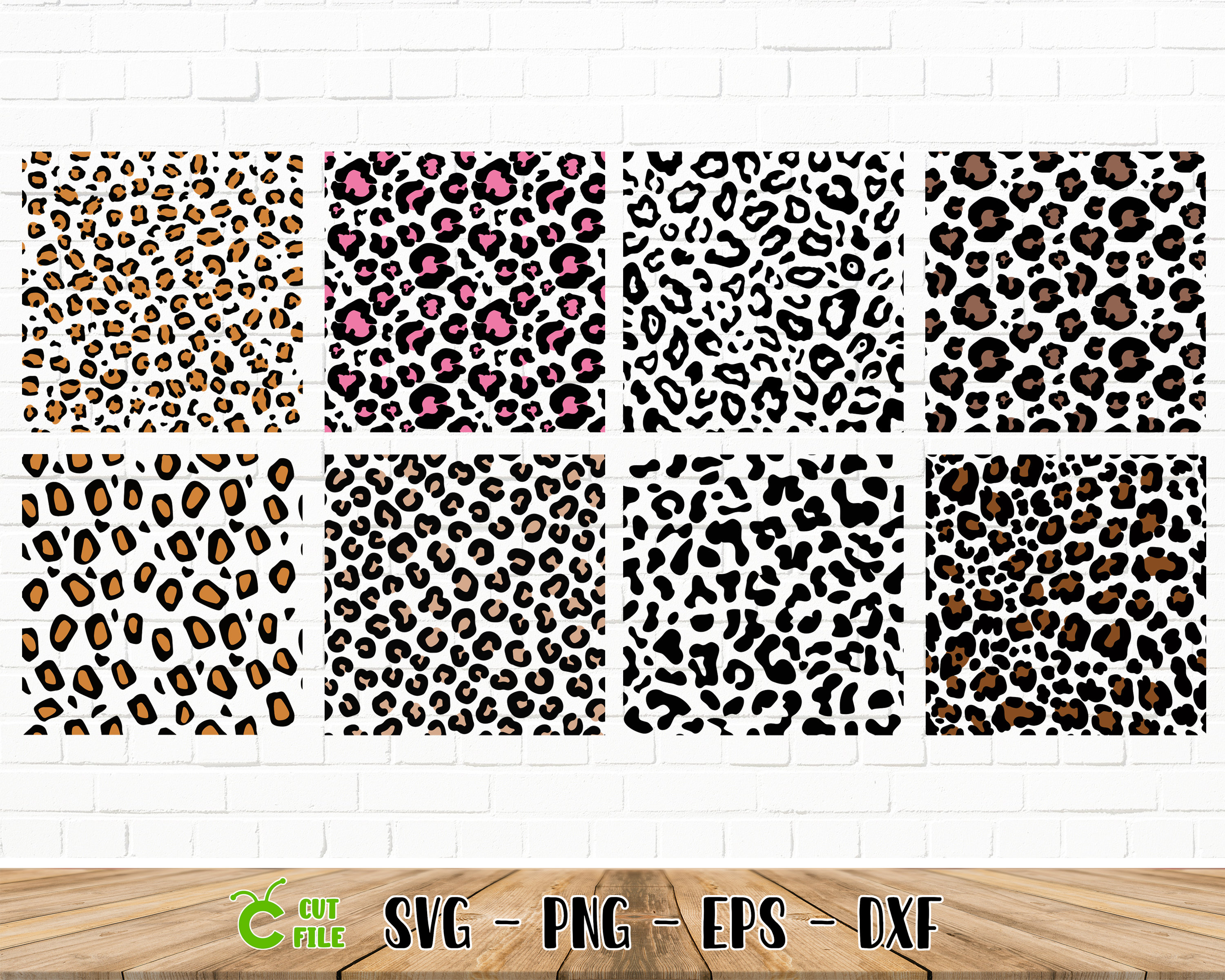 Leopard & Cheetah Print Pattern SVG / Seamless / Cricut Design / Png ...