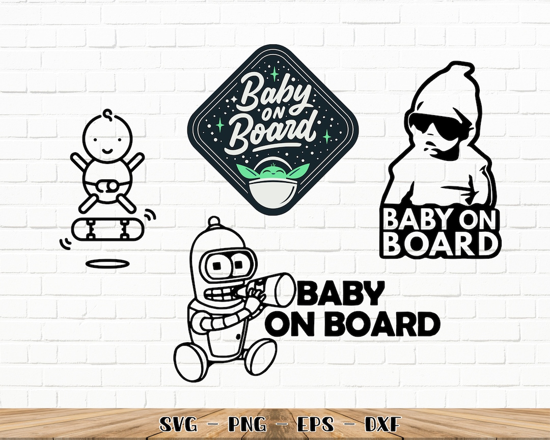 Baby on Board SVG / Cricut / Sublimation / Png / Dxf / Eps / Vector ...