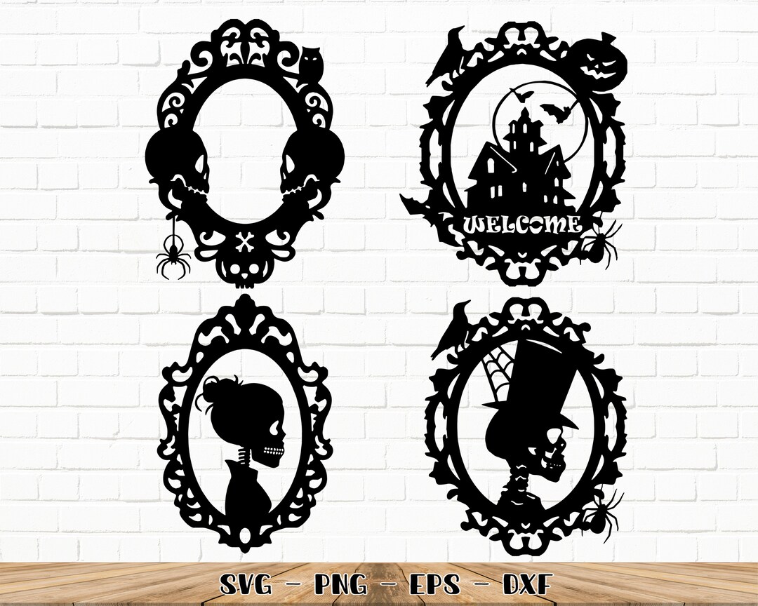 Halloween Frames SVG / Frame Silhouette SVG / Cricut / Png / - Etsy UK