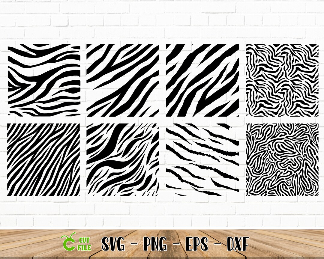 Zebra Print Pattern SVG / Seamless / Cricut Design / Png / Dxf / Eps ...