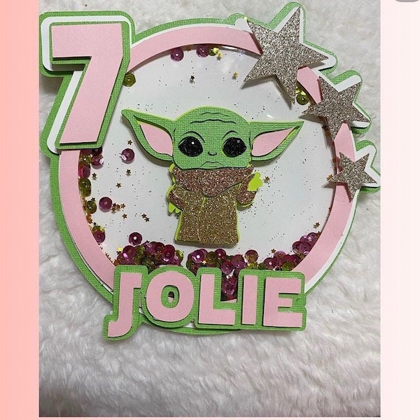 Baby Grogu Cake Topper - Etsy