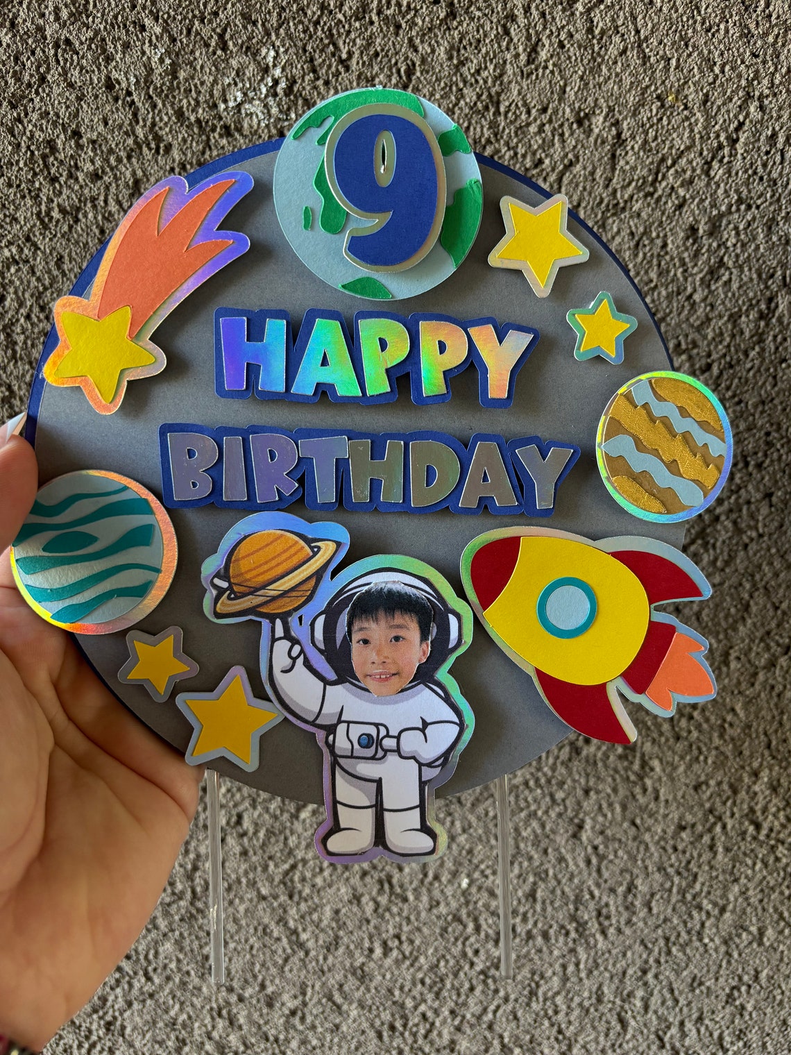 Solar System Cake Topper - Etsy
