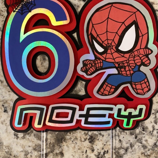 Pink Spider Man Cake Topper - Etsy