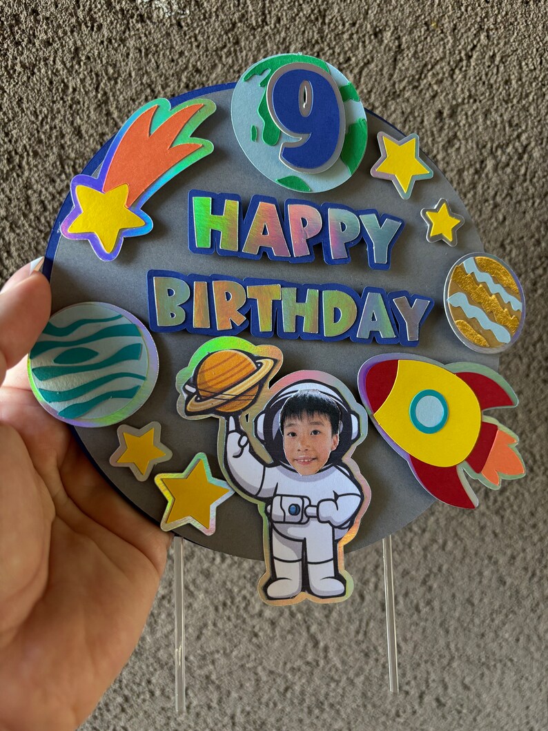 Solar System Cake Topper - Etsy