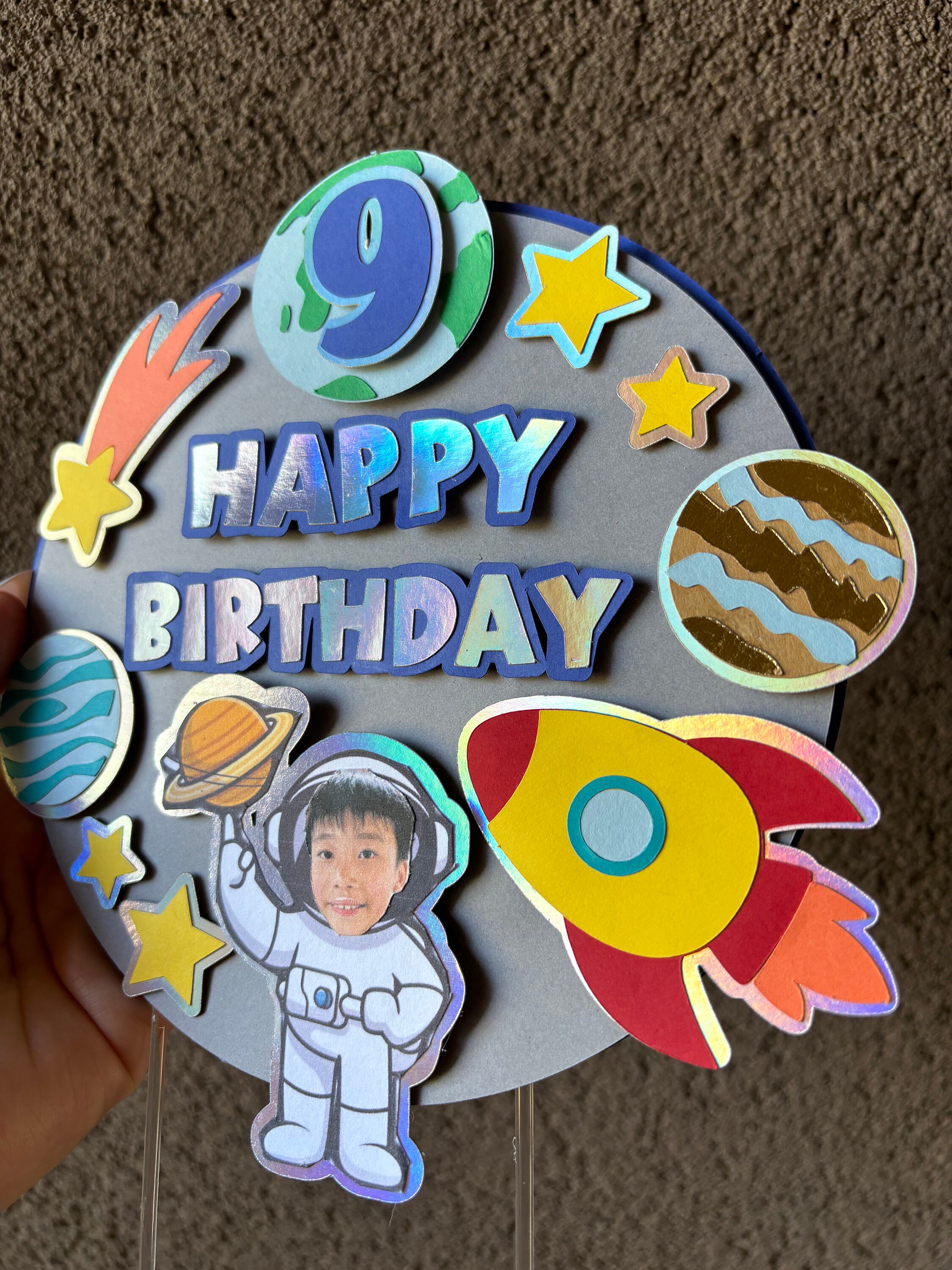 Solar System Cake Topper - Etsy
