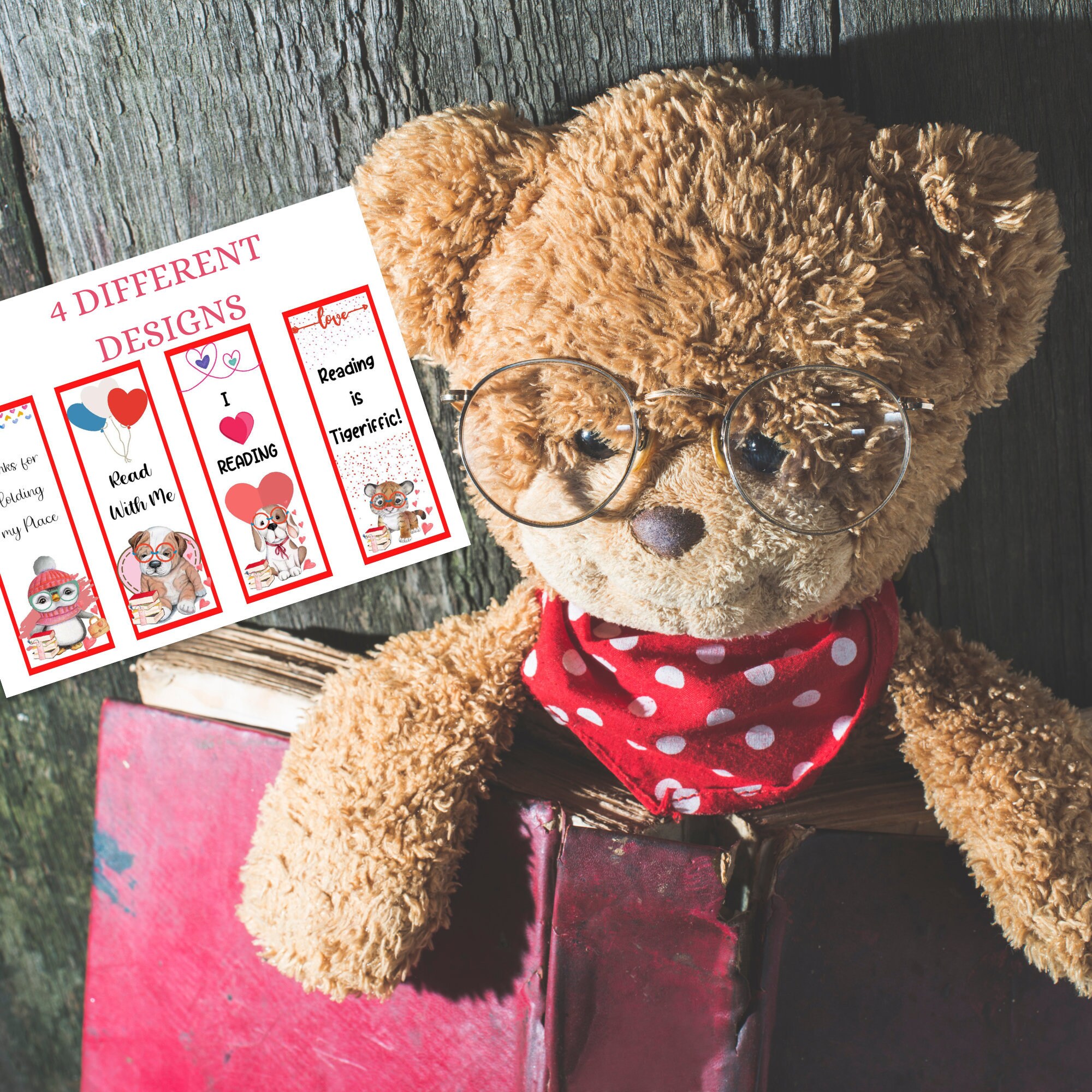 Printable Valentine Bookmarks for Kids, Instant Download, Gift From ...