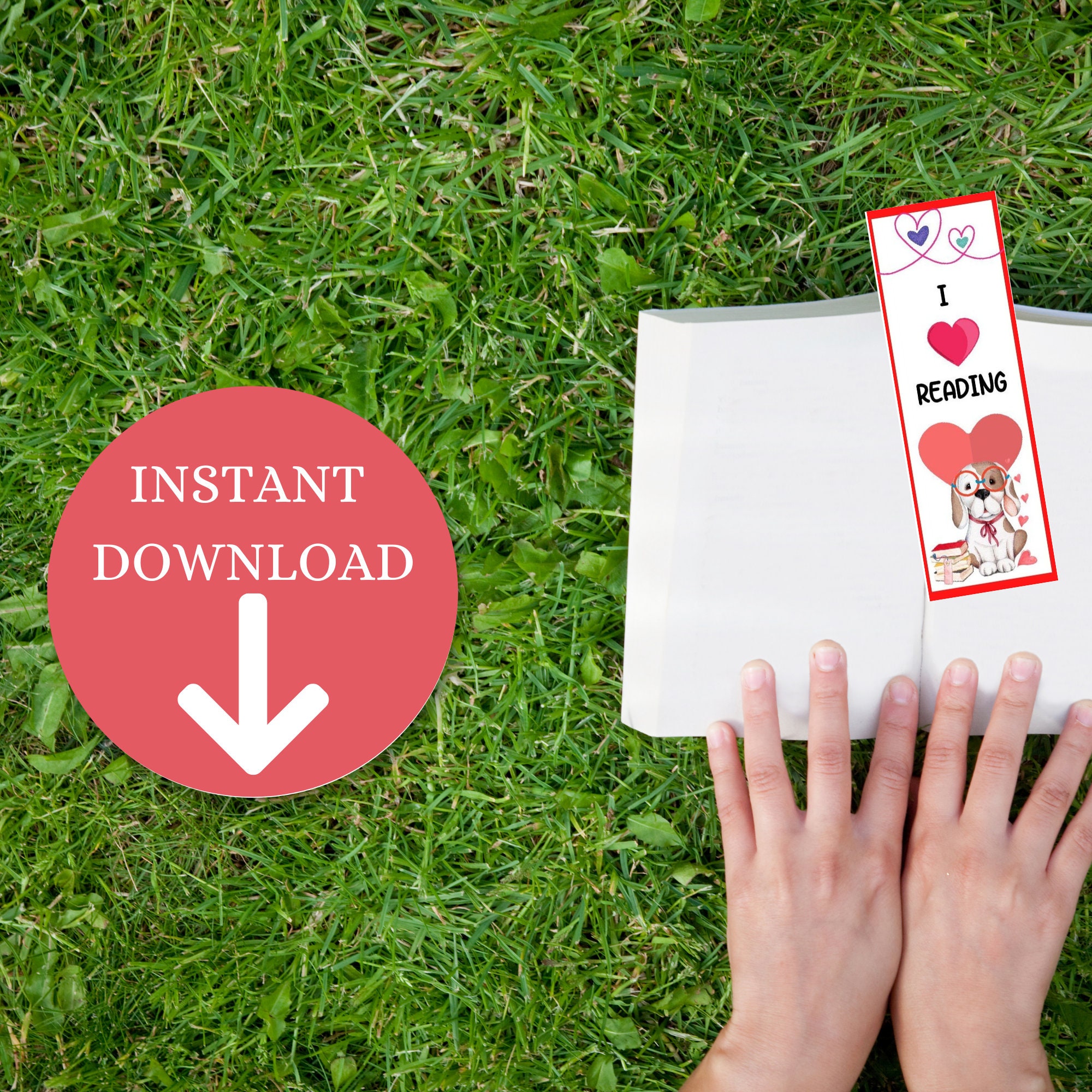 Printable Valentine Bookmarks for Kids, Instant Download, Gift From ...
