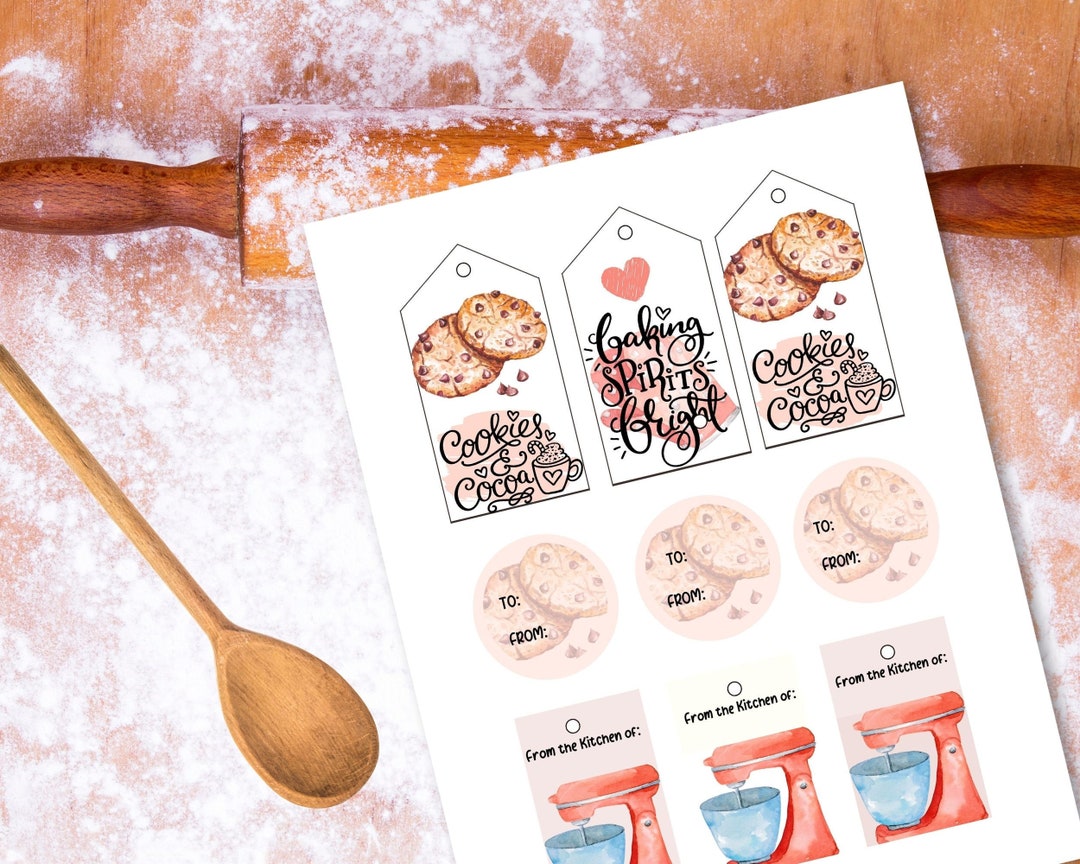 Printable Gift Tags for Homemade Baked Goods - Etsy