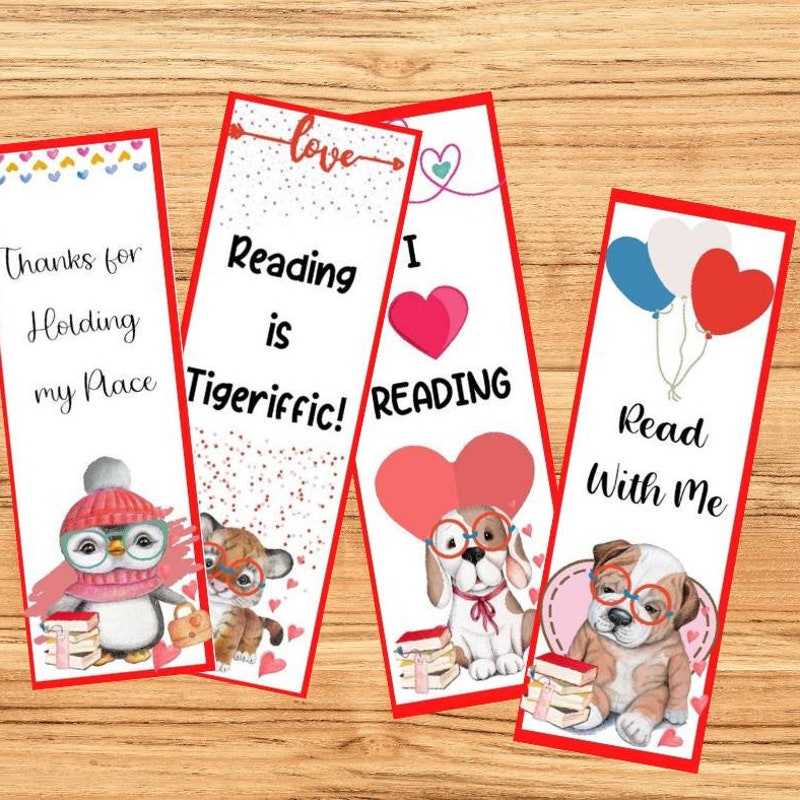 Valentine Bookmark - Etsy