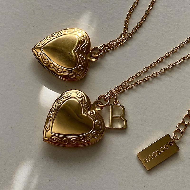 Heart Locket Necklace - Etsy