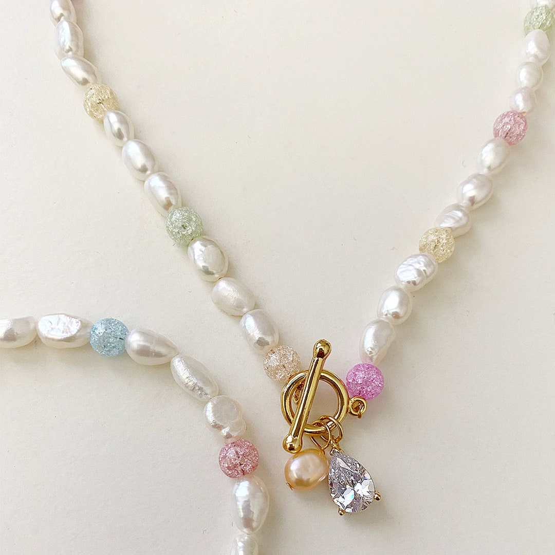 Mermaid Freshwater Pearl Necklace Bracelet Ring - Etsy