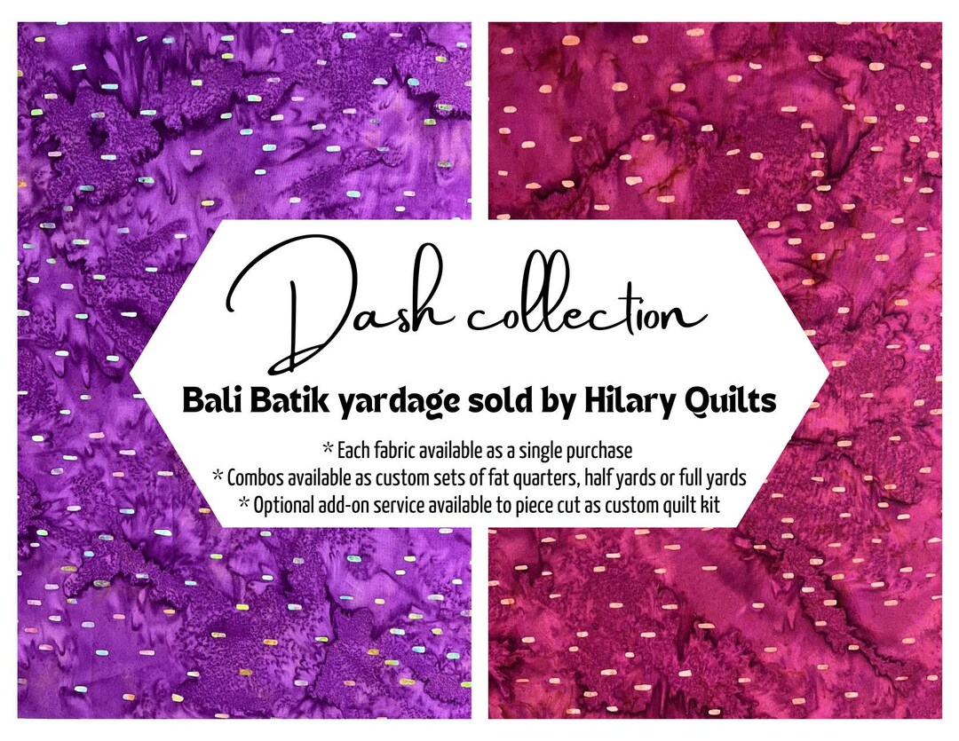 Dash Batik Fabric - Bali Batiks Hand-dyed Cotton - Etsy