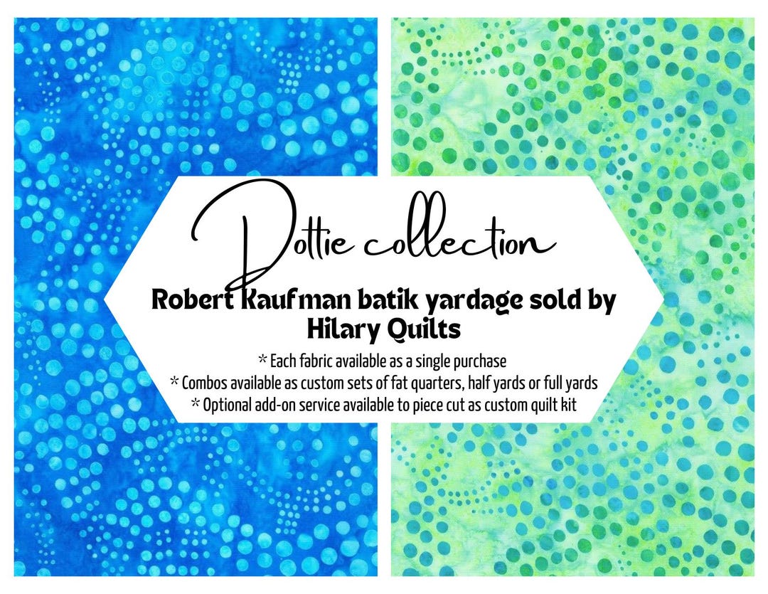 Dottie Swirling Dots Robert Kaufman Batik Fabric in 2 Varieties Sold by ...