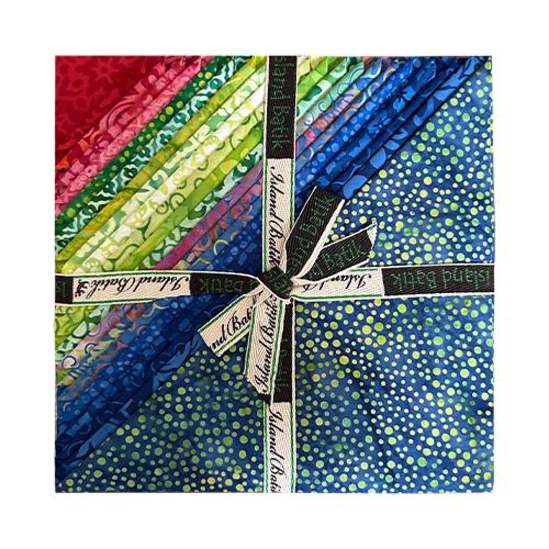 Island Batik Fabric Ornate Gems Collection 10 Inch Precut Squares ...