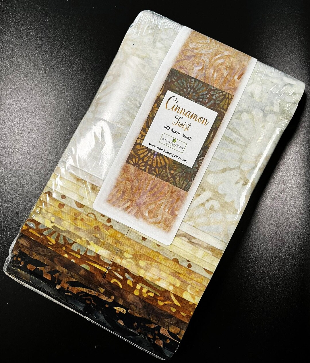 Cinnamon Twist Brown to Cream Batik Fabric 2 1/2 Inch Precut Strips ...