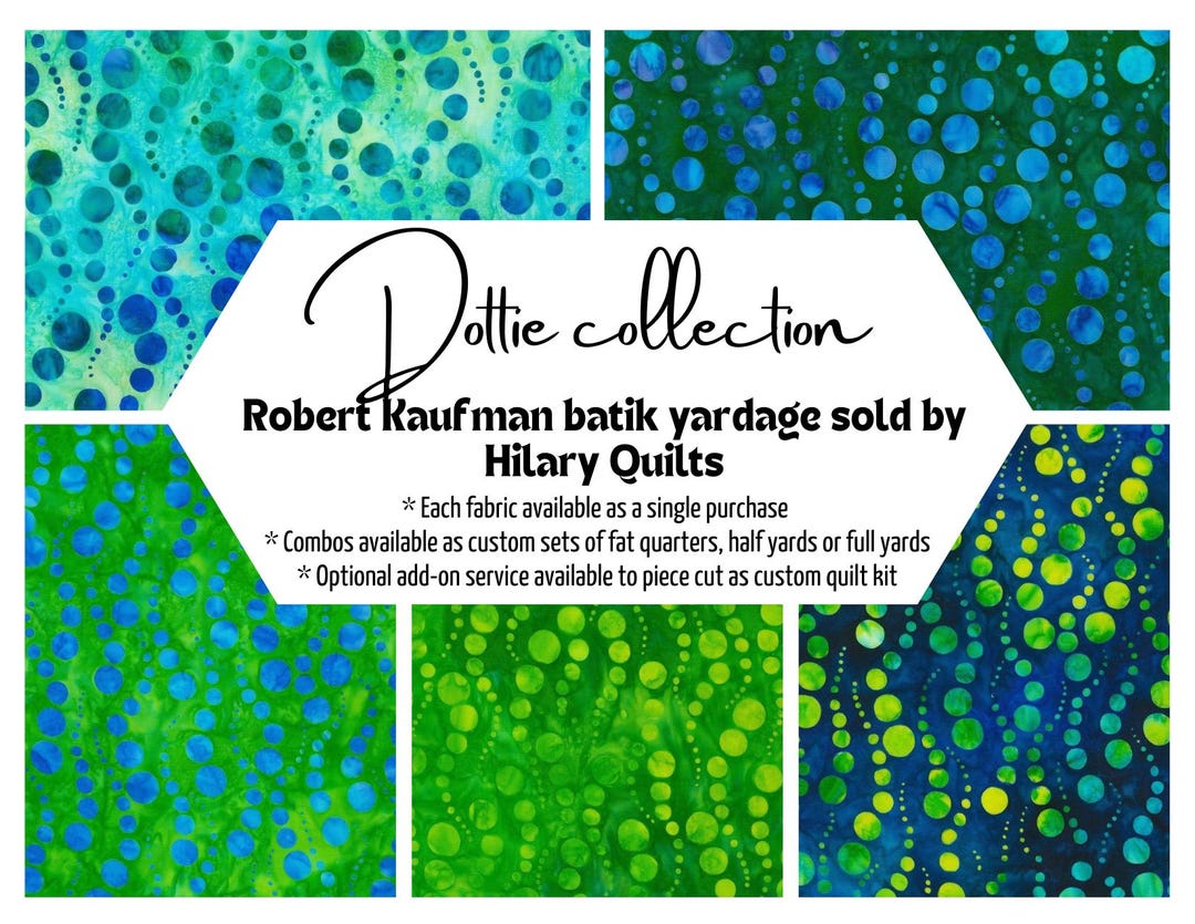 Dottie Stream of Bubbles Batik Fabric - Robert Kaufman Hand-dyed Cotton ...