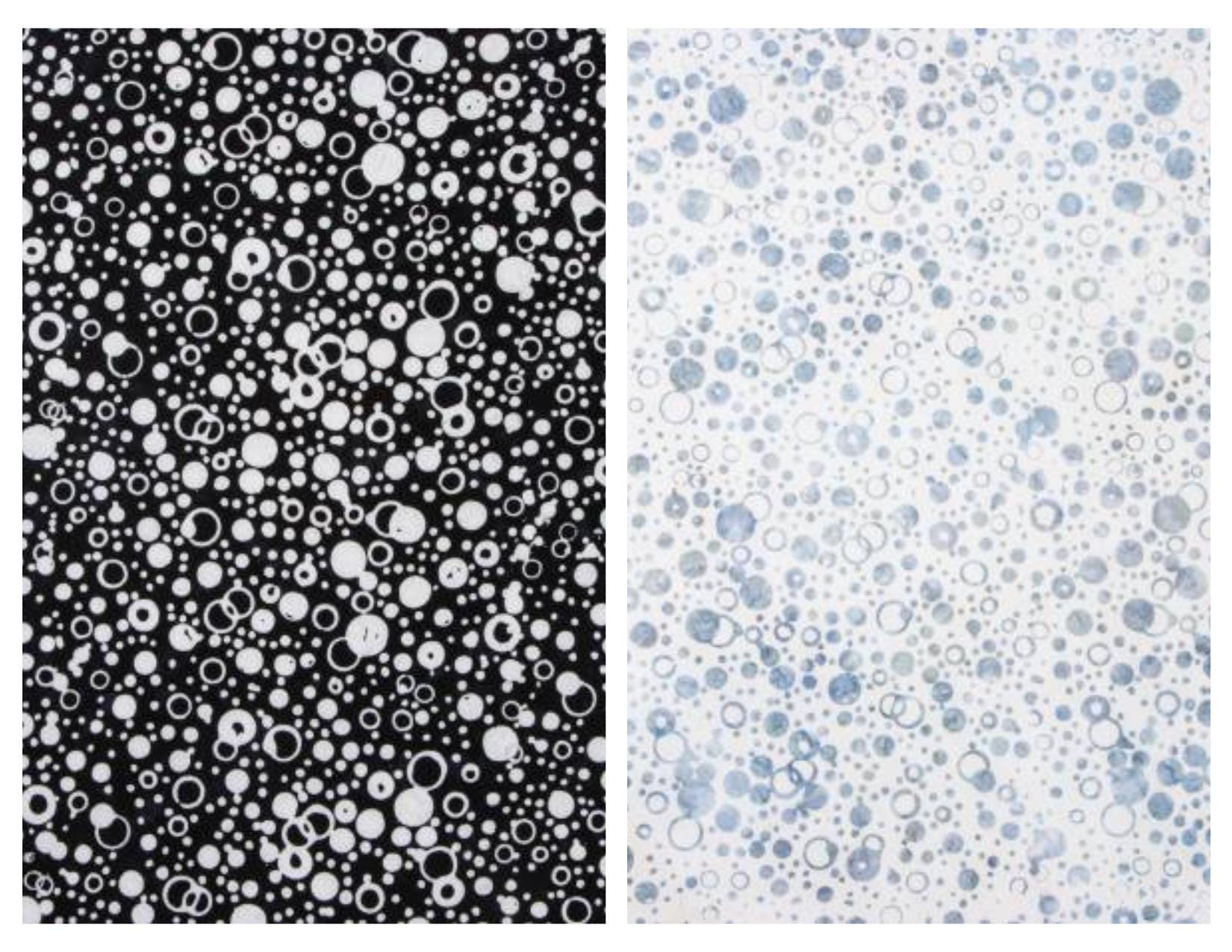 Black and White Batik Fabric in 2 Variations From Achromatic Dance Collection by Riley Blake ...