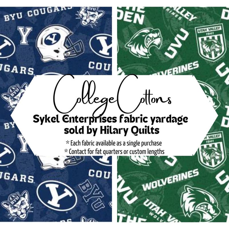 College Fabric - Etsy