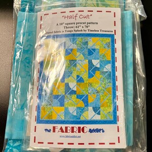 Timeless Treasures Splash Tonga Batiks Half Cut Quilt Kit (61 X 70 ...