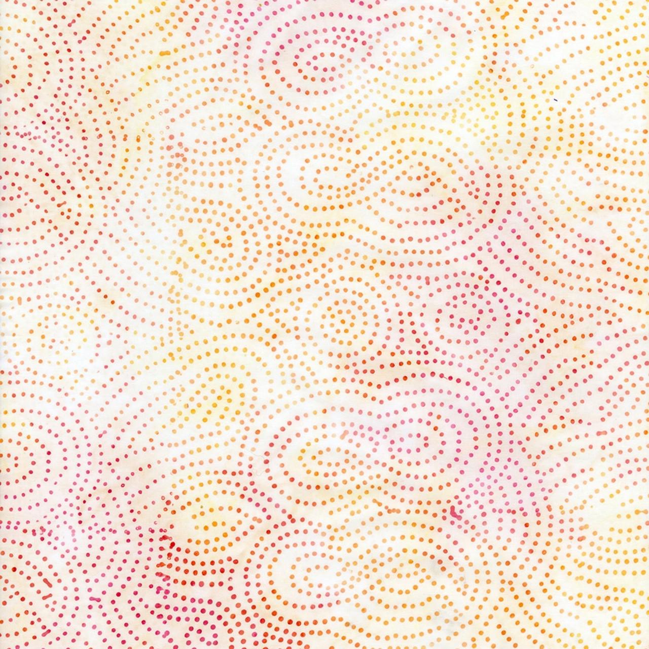 Sunset Orange and Peach Batik Fabric - Timeless Treasures Hand-dyed ...