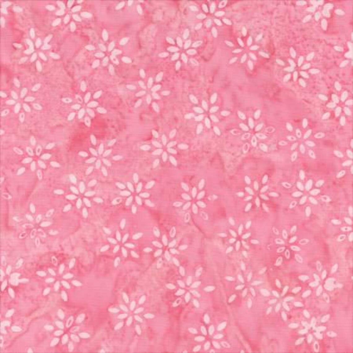 Pink Sparkling Flowers Batik Fabric From Heart to Heart Collection by ...
