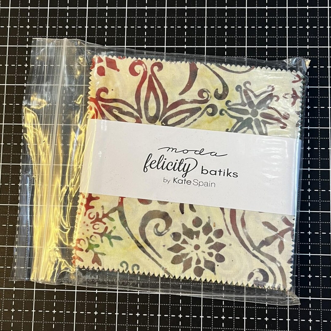 Moda Batik Fabric Felicity Collection 5 Inch Precut Squares (package of ...