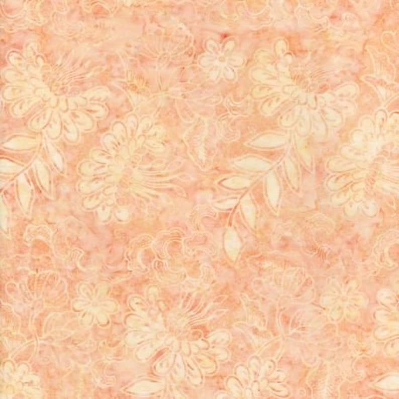 Sunset Orange and Peach Batik Fabric - Timeless Treasures Hand-dyed ...