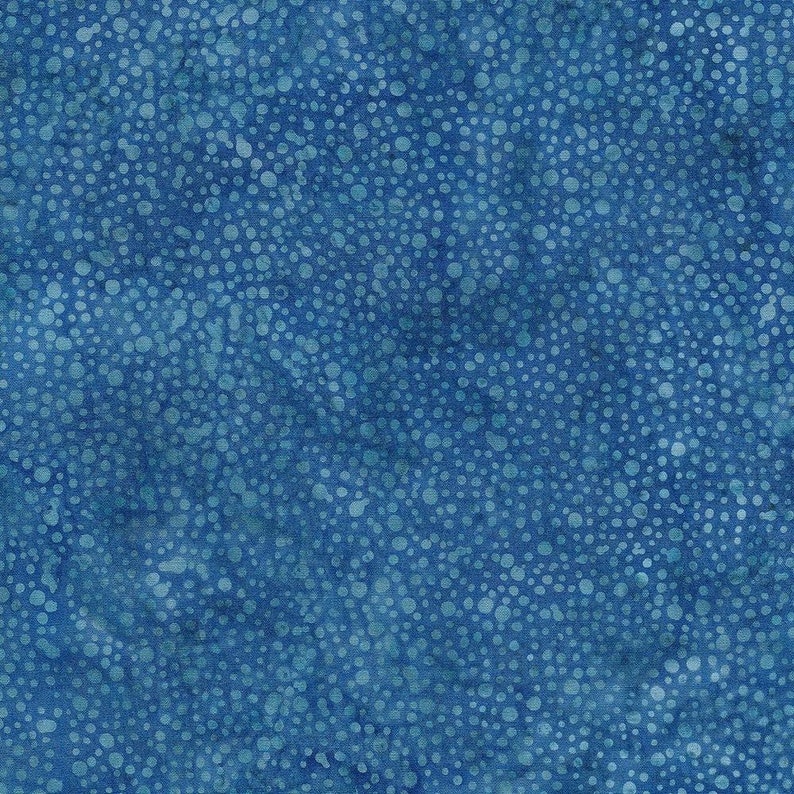 Blue Double Dutch Dot Batik Fabric by Island Batik in 2 Varieties Sold ...