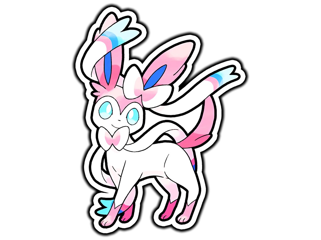 Sylveon Sticker | Die-cut, Water Proof, Weather Proof, Vinyl Sticker ...