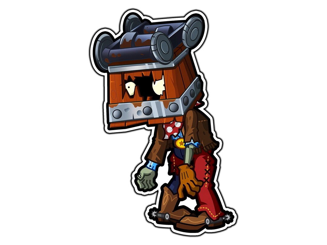 Cart Head Zombie Sticker | Waterproof Vinyl Decal for Laptop, Water ...